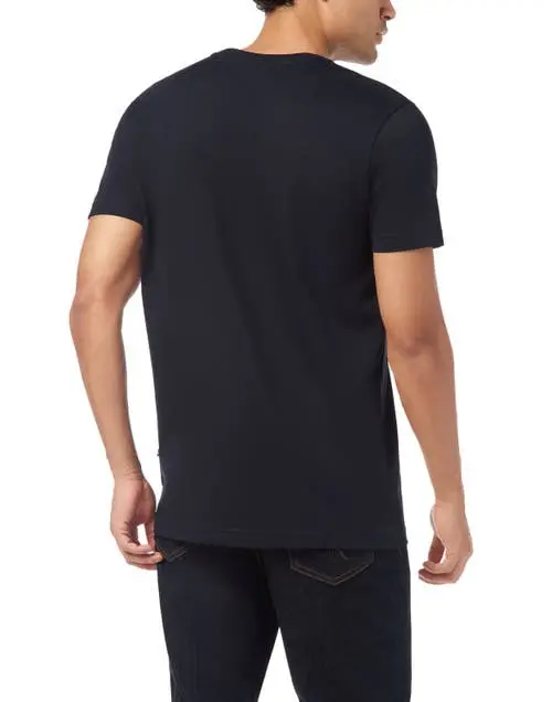 BILLIONAIRE Embroidered T-shirt Round Neck Ss - Navy