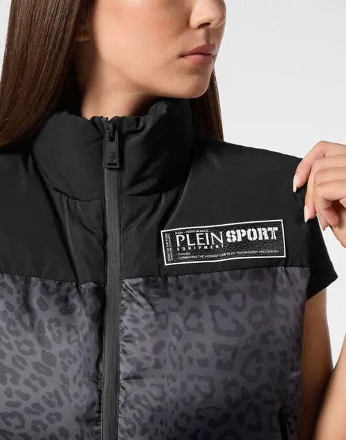 PLEIN SPORT Short Vest Leopard