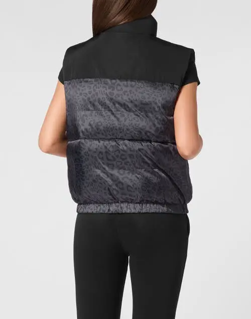 PLEIN SPORT Short Vest Leopard