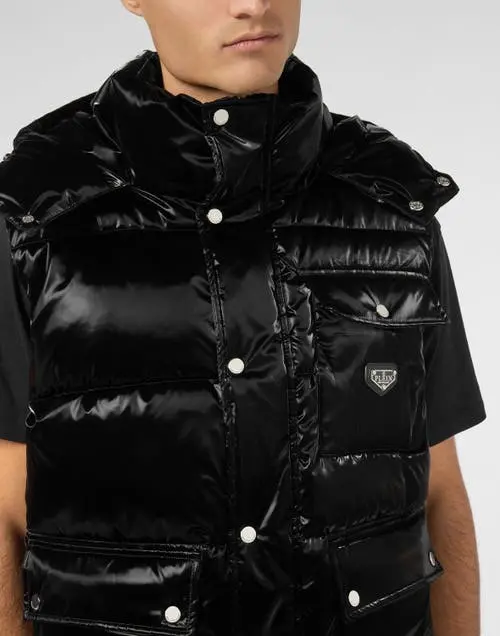 Philipp Plein Down Vest - Black
