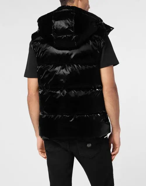 Philipp Plein Down Vest - Black