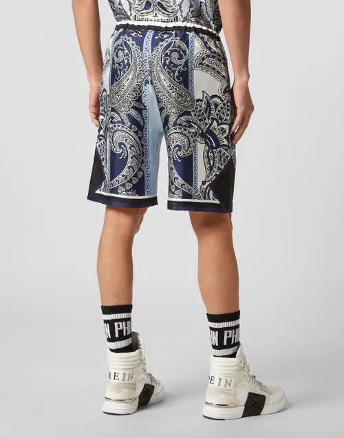 Philipp Plein Shorts Paisley - Lightblue