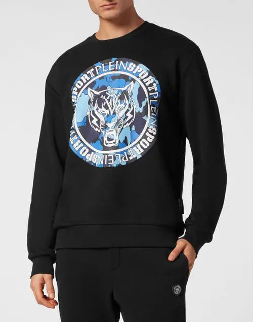 PLEIN SPORT Sweatshirt Ls Carbon Tiger