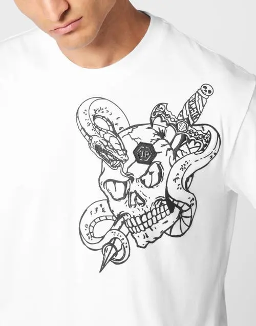Philipp Plein T-shirt Round Neck Snake