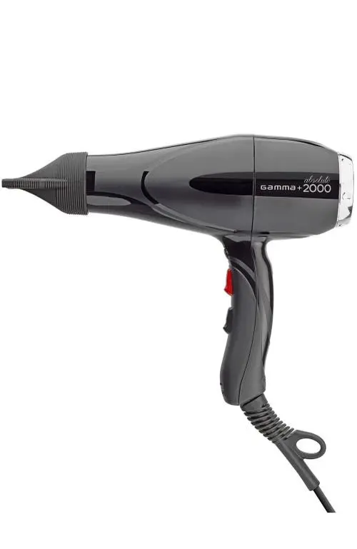 GAMMA + Absolute 2000 Professional Tourmaline Hair Dryer - Black