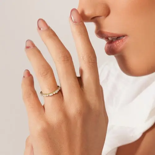 JULIANNA B. Lab Grown Diamond Anniversary Band 14k Gold