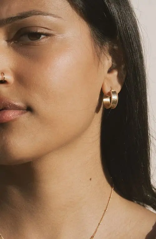 SATYA JEWELRY Circle Of Truth Hoop Earrings