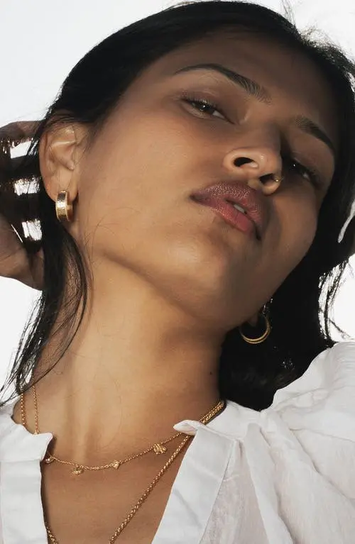 SATYA JEWELRY Circle Of Truth Hoop Earrings