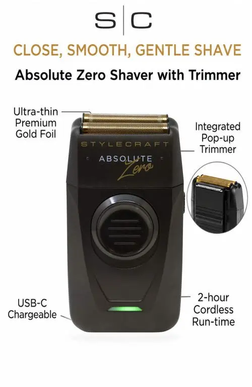 STYLECRAFT Absolute Zero Foil Shaver With Trimmer
