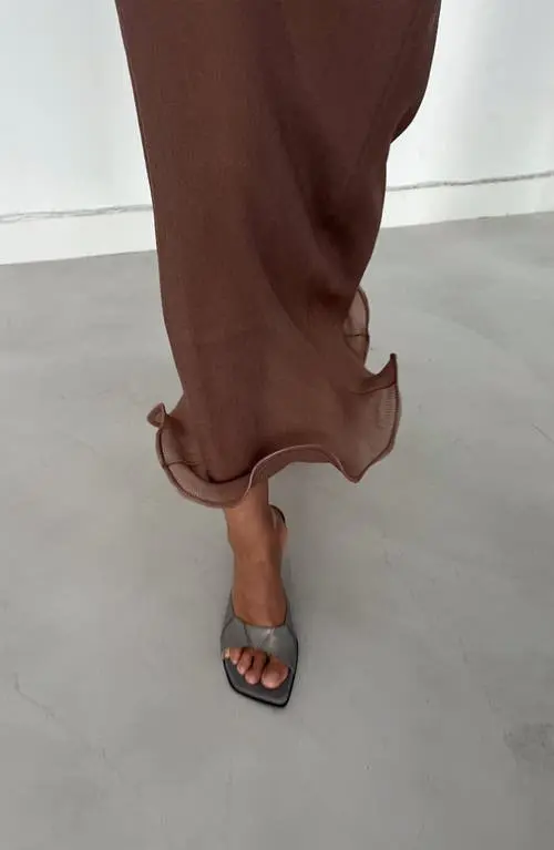 SAEMDI Ariel Frilled Hem Skirt