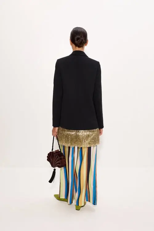 SIMONMILLER Odette Crepe Fringe Blazer