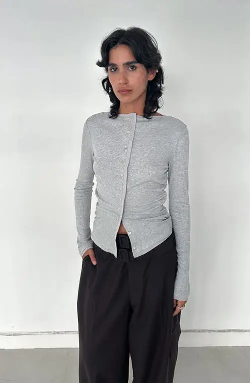 SAEMDI Maja Rib Jersey Cardigan
