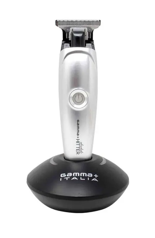 GAMMA + Absolute Hitter Professional Cordless Hair Trimmer - Silver