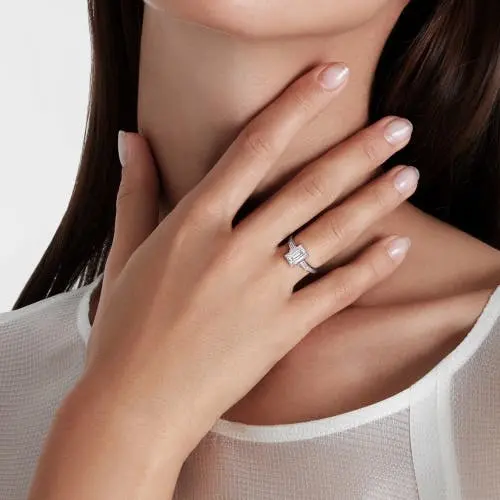 JULIANNA B. 2-1/3 Ctw Lab Grown Diamond 3-stone Ring 14k