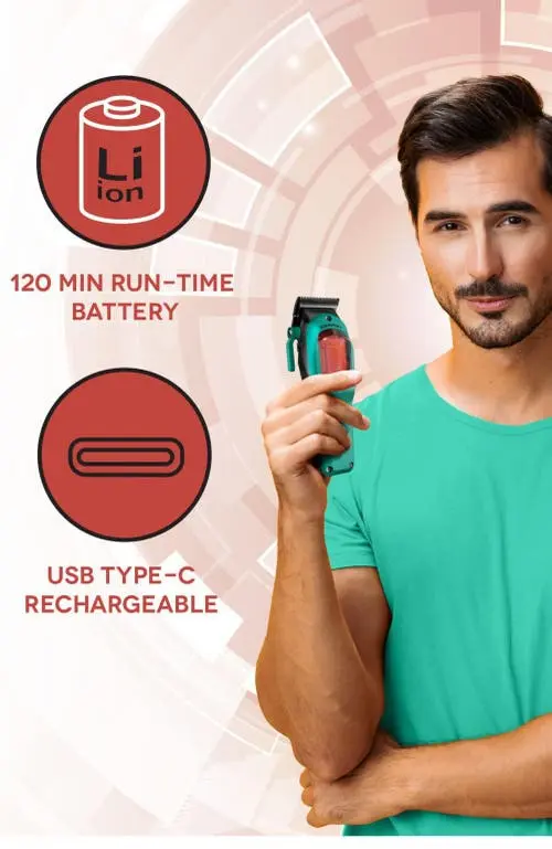 GAMMA + Boostedup Professional Cordless Hair Clipper