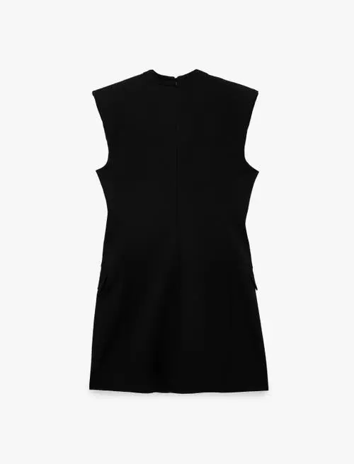Koton Sleeveless Notched Collar Mini Blazer Dress