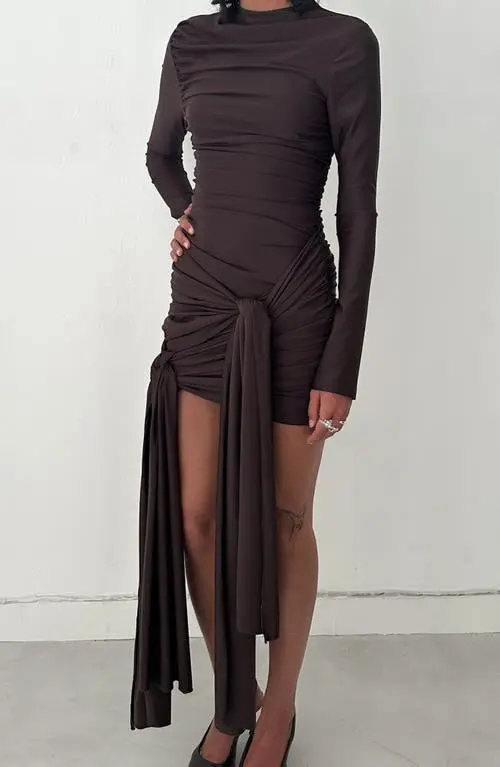 SAEMDI Sera Fitted Jersey Mini Dress