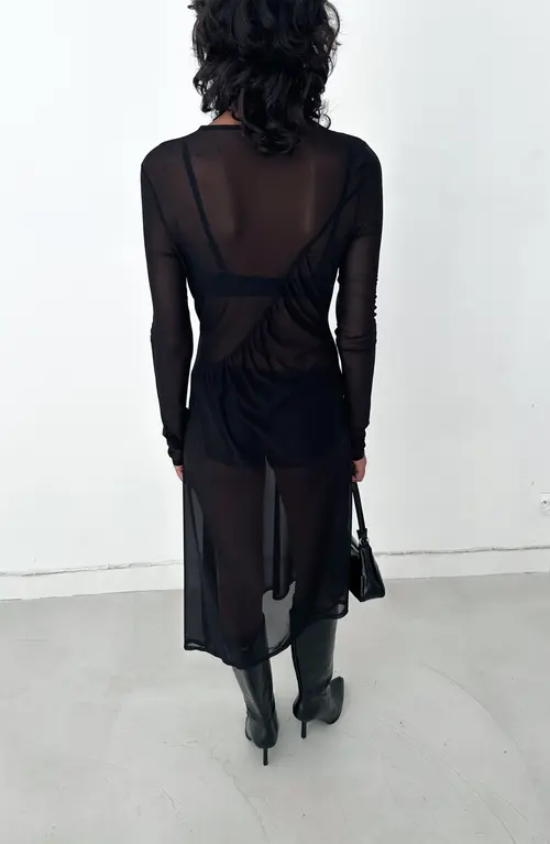 SAEMDI Rue Sheer Mesh Dress