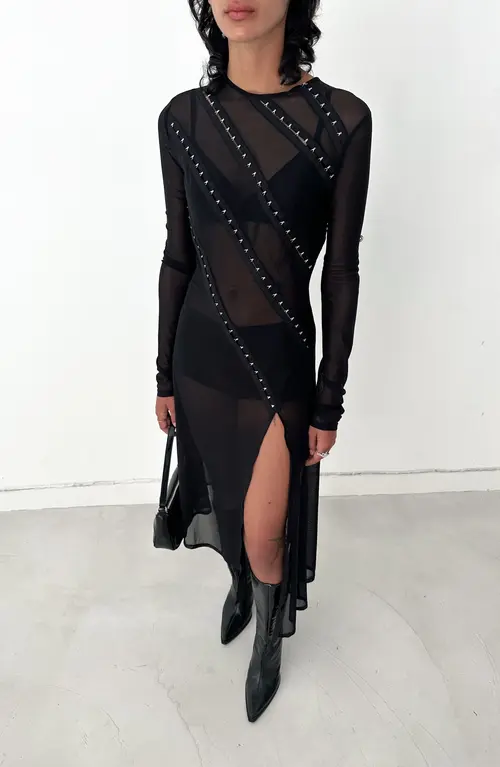 SAEMDI Rue Sheer Mesh Dress