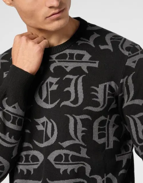 Philipp Plein Pullover Round Neck Gothic Plein