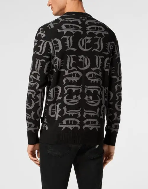 Philipp Plein Pullover Round Neck Gothic Plein