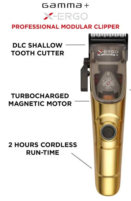 GAMMA + X-ergo Professional Cordless Hair Clipper