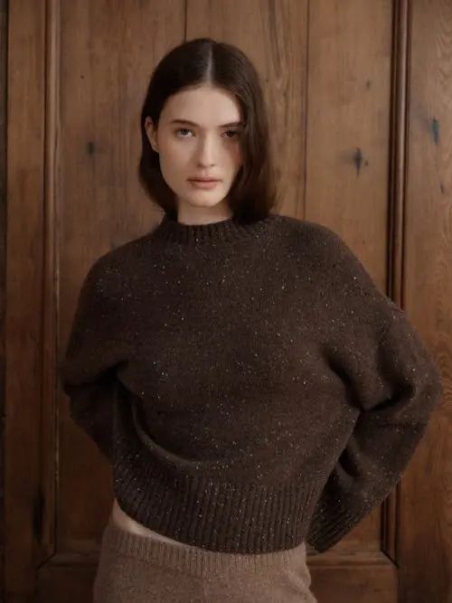 VIR VITA Bettina Cashmere Sweater - Oak
