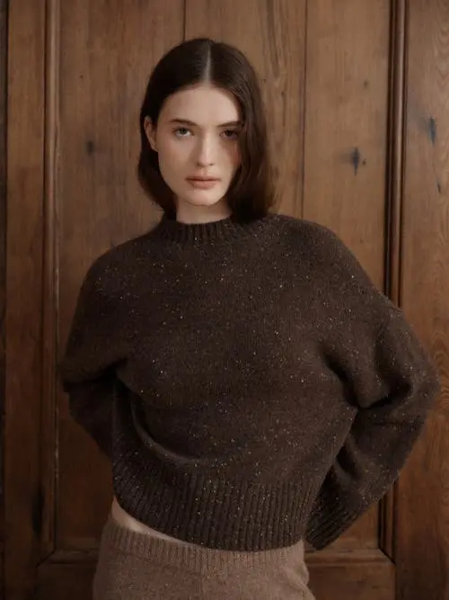 VIR VITA Bettina Cashmere Sweater - Oak
