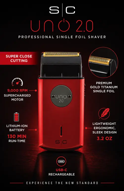 STYLECRAFT Uno 2.0 Compact Cordless Single Foil Shaver