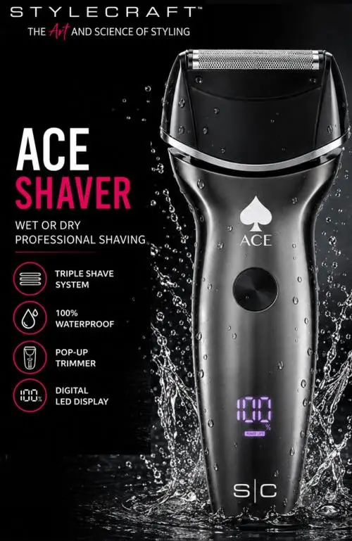 STYLECRAFT Ace Waterproof Cordless Foil Shaver