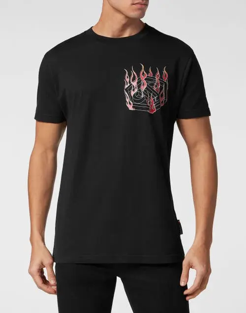 Philipp Plein T-shirt Round Neck Ss Hexagon