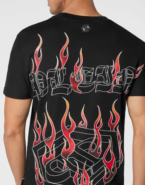 Philipp Plein T-shirt Round Neck Ss Hexagon
