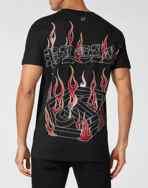 Philipp Plein T-shirt Round Neck Ss Hexagon