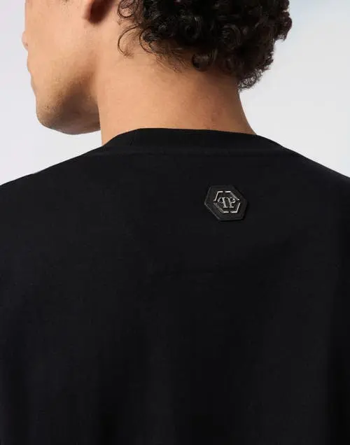 Philipp Plein Round Neck T-shirt Dragon Stones - Black