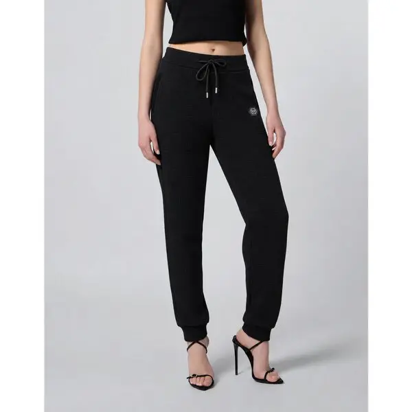Philipp Plein Jogging Pants Jacquard Monogram - Black