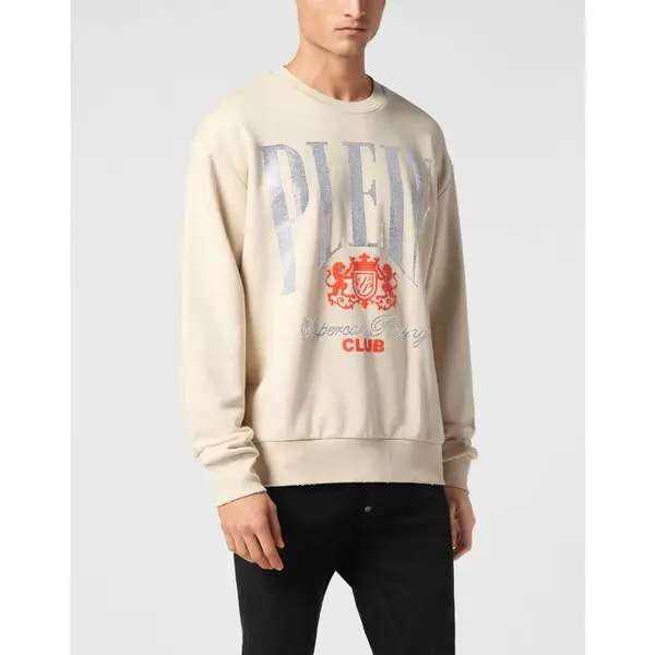 Philipp Plein Sweatshirt Round Neck Ls Racing Club