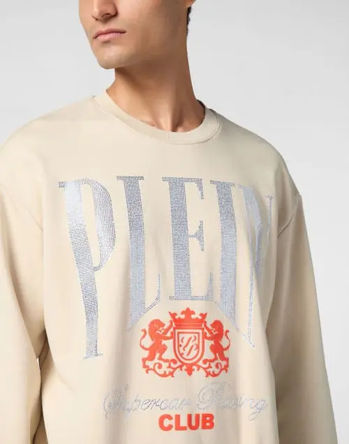 Philipp Plein Sweatshirt Round Neck Ls Racing Club