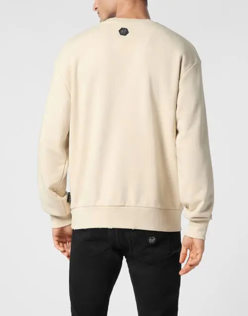 Philipp Plein Sweatshirt Round Neck Ls Racing Club