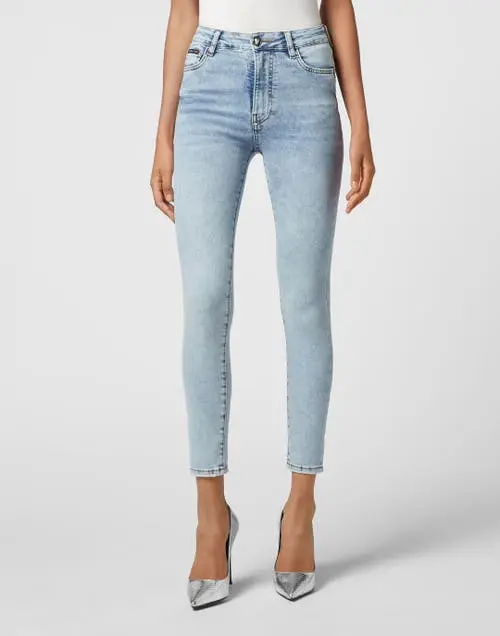Philipp Plein Denim Trousers Skinny - Frost Blue