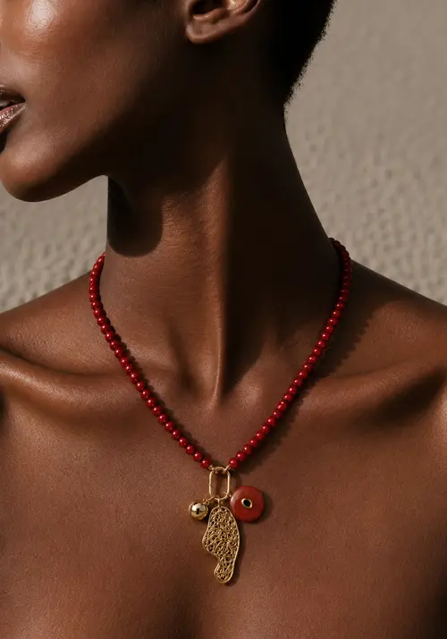 DANIELA MILLAN JEWELRY Simone Sculptural Charm Necklace