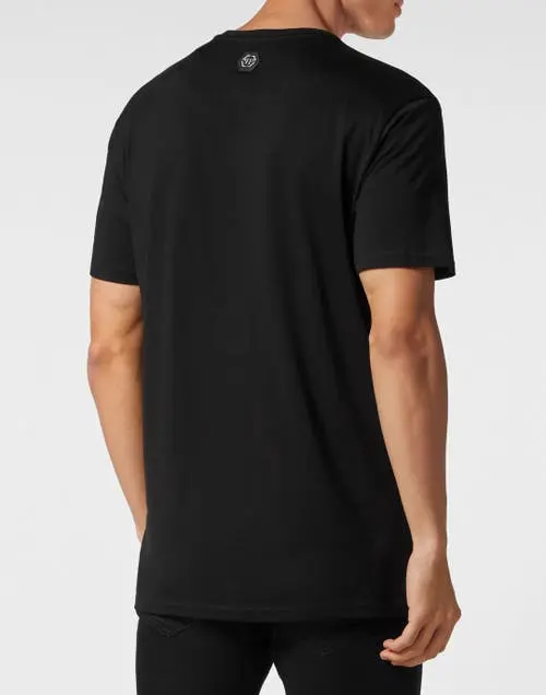 Philipp Plein T-shirt Round Neck Chrome
