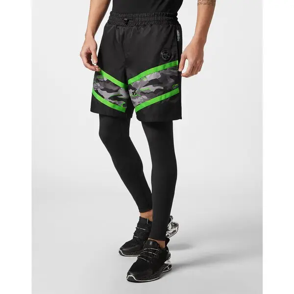 PLEIN SPORT Sport Leggings Camouflage