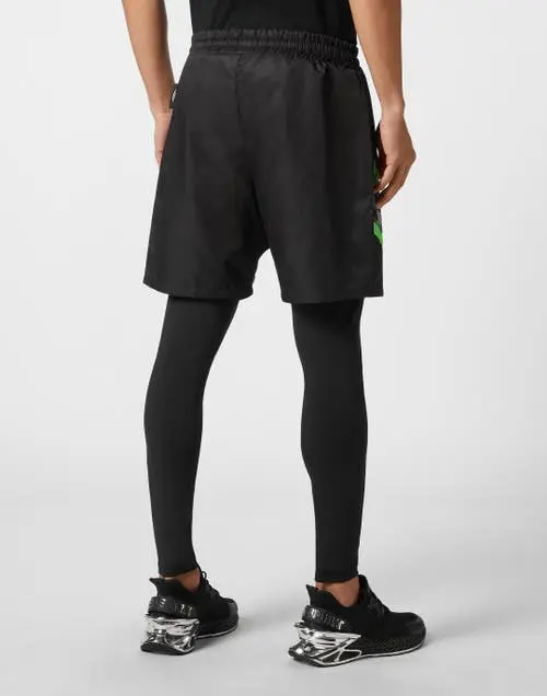 PLEIN SPORT Sport Leggings Camouflage