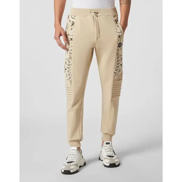 Philipp Plein Sweatpants Paisley - Beige