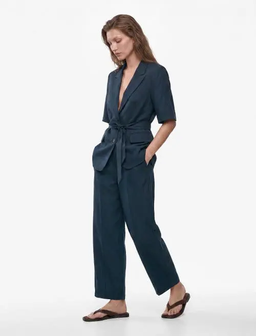 Koton High Rise Wide Leg Barrel Pants