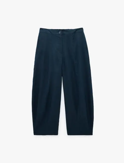 Koton High Rise Wide Leg Barrel Pants