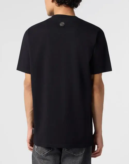 Philipp Plein Round Neck T-shirt Space Logo