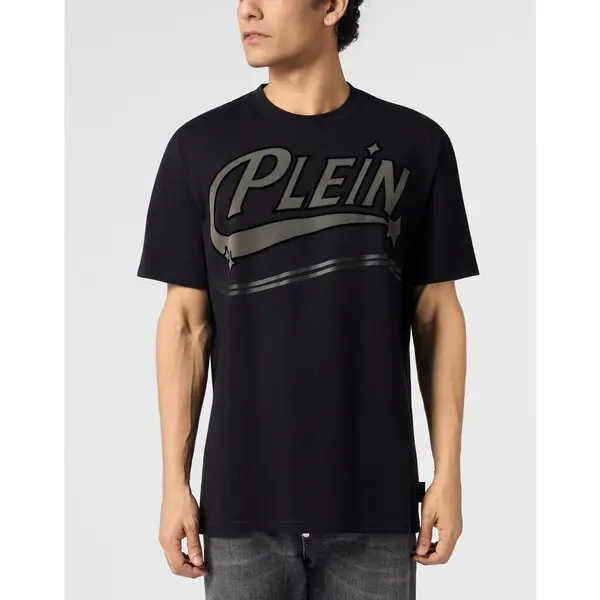 Philipp Plein Round Neck T-shirt Space Logo