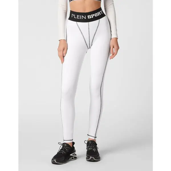 PLEIN SPORT Jogging Leggings - White