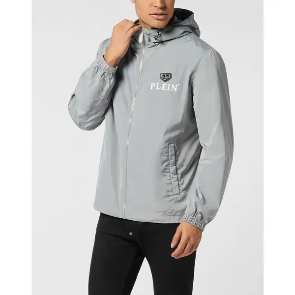 Philipp Plein Nylon Windbreaker - Grey